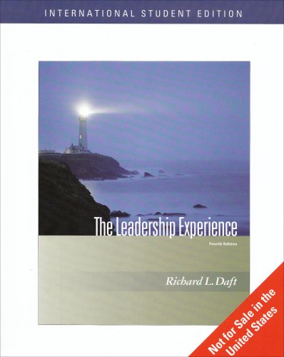 The Leadership Experience: Rchard L.Daft: 9780324568318: Amazon.com: Books