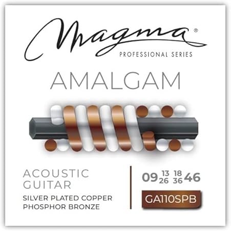 Amazon.com: Magma - Extra Light Acoustic Guitar Strings - 1 Set of 09 ...