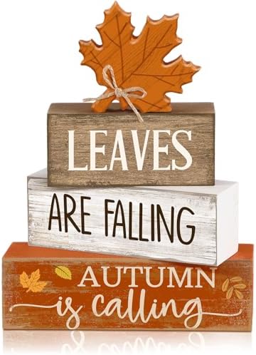 Amazon.com: Lineshading 4 Pcs Fall Harvest Decoration for Home Autumn ...