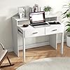 CASART 2-Tier Computer Desk, Space Saving Stable PC Table with Double ...