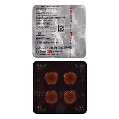 D3 Must 60K - Strip of 4 Tablets - Price History