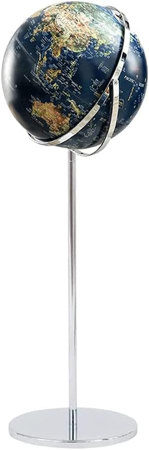 Amazon.com: World Globe Floor Standing World Globe 3D Embossed Lighted ...