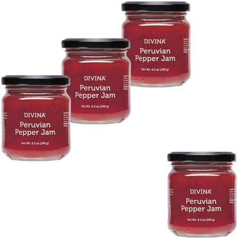 Amazon.com: Divina Peruvian Pepper Jam, 8.5 oz, 4 Pack : Grocery ...