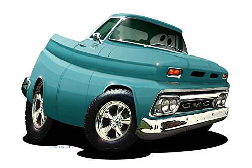 Amazon.com: 1966 GMC Truck Wall Decal 2ft Long Vinyl Reusable Movable ...