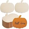 Amazon.com: 24 Pieces Large Wood Pumpkin Cutouts Blank Pumpkin Shape ...