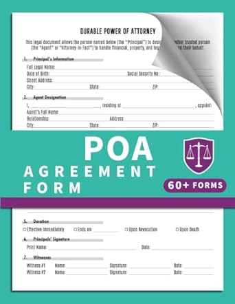 POA Agreement Form: 60+ General Durable Power of Attorney Forms | 120 ...