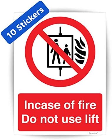 Pack of 10 Do Not Use Lift Sign (150 x 200 mm) Waterproof Lift Signage ...