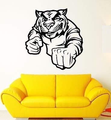 Amazon.com: V-studios Tiger Wall Stickers Animal Tibal Fight Kids Room ...