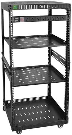Amazon.com: RIVECO 22U Network Rack with Reinforced Top & Bottom Vented ...