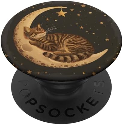 Amazon.com: Brown Tabby Cat Sleeping PopSockets Standard PopGrip : Cell ...