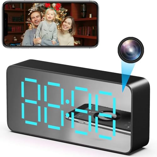 Amazon.com : NJINALW Hidden Camera Clock, WiFi Spy Camera HD 1080P ...