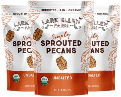 Amazon.com : Lark Ellen Farm Organic Sprouted Pecans, Plant-Based ...