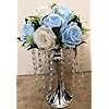 Amazon.com: WENSINL 10 Pieces Light Blue Artificial Flowers Blue Rose ...