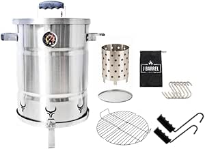Amazon.com : Stainless Steel Vertical Barrel Smoker – With Side Window ...