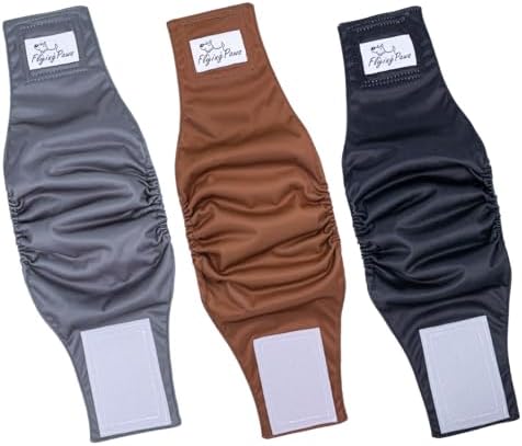 Flying Paws Male Dog Diapers Washable Belly Band Male Dog Wraps 3 Pack ...