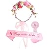 Amazon.com: I am going to be Big Sister, Big Sister Flower Crown, Sash ...