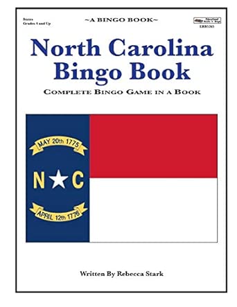 North Carolina Bingo Book: Complete Bingo Game In A Book (Bingo Books ...