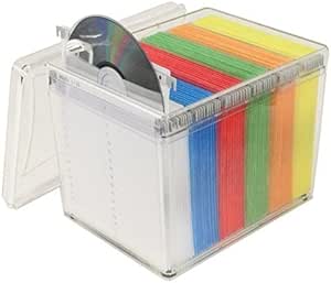 Amazon.com: HipCE 120 CD/DVD Clear Box with 6 Colors Sleeves : Home ...