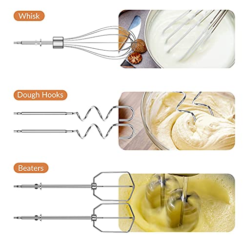 Buy Electric Hand Mixer Whisk: 300W 5 Speeds Handheld Mixer Electric ...