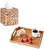 Amazon.com: Rattan Tissue Box Cover Square, Wicker Tissue Box Holder ...