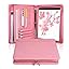 Amazon.com: Fashionable Mesh Super Pink PU Padfolio, Vegan Leather ...