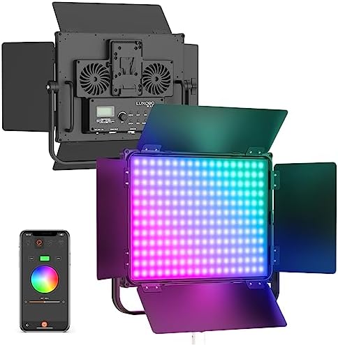 Amazon.com : LUXCEO 100W LED Video Light Panel, RGB Photography ...