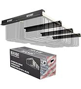 HandT Overhead Garage Storage Rack - Customizable Ceiling Rails