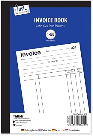 Just Stationery Invoice Book : Amazon.co.uk: Stationery & Office Supplies