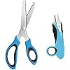 Amazon.com: Asdirne Pinking Shears, Professional Zig Zag Scissors ...