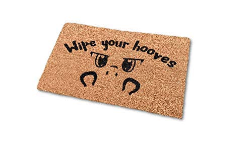 Amazon.com: Wipe Your Hooves Horse/Pony Doormat, Size Large - Welcome ...