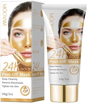 Amazon.com : YILIXI 98.4% Golden Peel Off Mask, Gold Foil Peel off ...