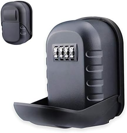 Diyife Key Lock Box, [Outdoor] Weatherproof Wall Mounted Key Safe, Zinc ...