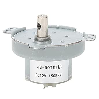 Gear Motor, 150RPM JS-50T Self Locking Mini Electric Motors Worm Design ...