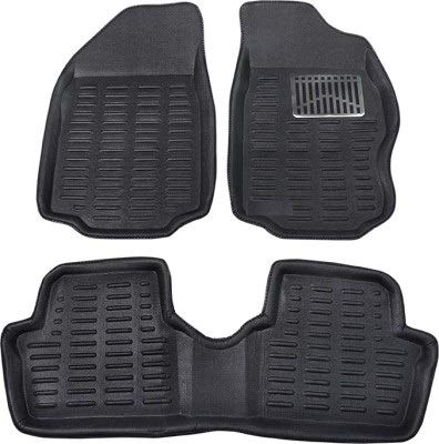 Kozdiko Car Foot mats Black Color Set of 3 pcs for Maruti Suzuki Ignis ...