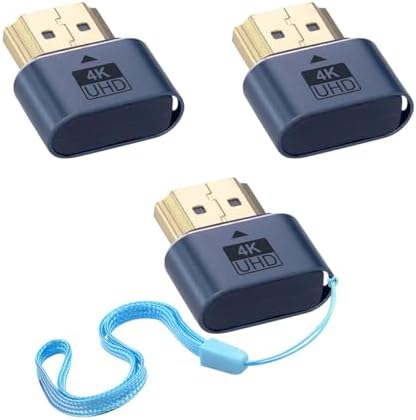 Amazon.com: Woieyeks 3 Pack HDMI Dummy Plug 4K HDR,Virtual Monitor EDID ...