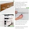 6 Pair White Plastic Drawer Runners,298mm Draw Runners Replacement ...