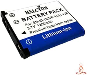 Amazon.com : Halcyon 1200 mAH Lithium Ion Replacement Battery for ...