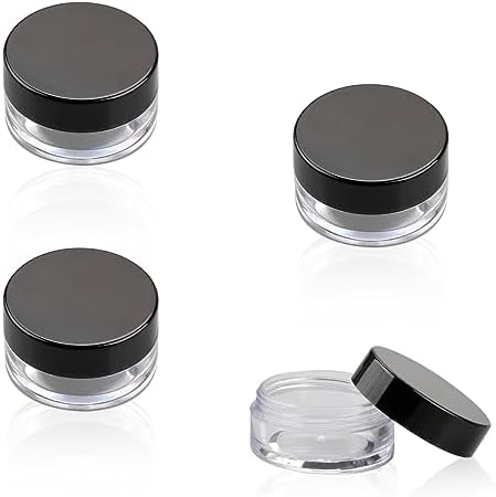 Sample Pots for Cosmetics, 4 PCS 10 Gram Small Pots with Lids, Make up ...