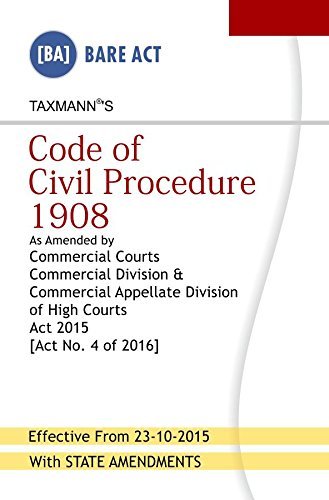 Code of Civil Procedure 1908 (Hard Cover Edition) [Hardcover] Taxmann ...