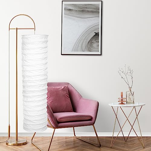 minkissy Paper Lamp Shade Tall Tree Floor Lamp Shade Rustic Lamp Cover ...