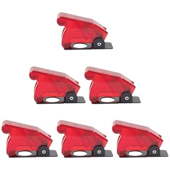 uvbws 6 Pcs Plastic Flip Cover Toggle Cap Guards 12mm Toggle Switch ...