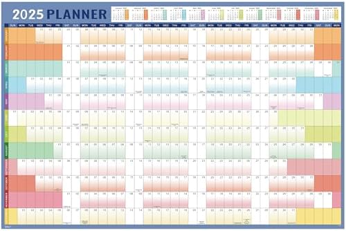 Wall Planner 2025 - Wall Planner from January 2025 to December 2025 ...