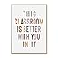 Amazon.com: Progress Over Perfection Art Prints, Boho Classroom Decor ...