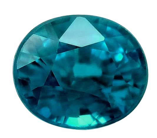 Original Certified Jeweltique! Natual Blue Zircon Stone A1 Quality ...