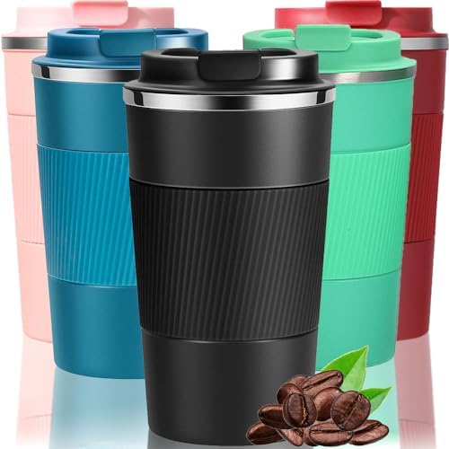 Travel Mug, Insulated Coffee Cups, Reusable Coffee Mug with Leakproof ...