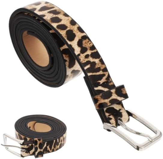 Amazon.com: WRITWAA 1Pc, Leopard PU Belt, Waist Soft Belt Artificial ...