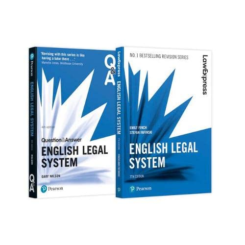 English Legal System Revision Pack 2018: English Legal System Revision ...
