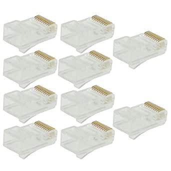 Amazon.com: Baosity RJ50 10p10c modular connector (for Round Cable ...