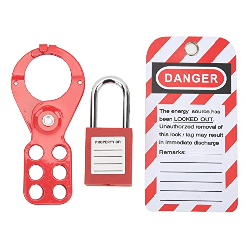 Lockout Tagout Kit with Safety Hasp Padlock, Loto Tag and 2 Keys ...