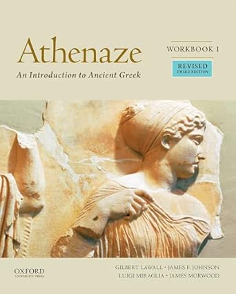 Athenaze, Workbook I: An Introduction to Ancient Greek: Balme, Maurice ...